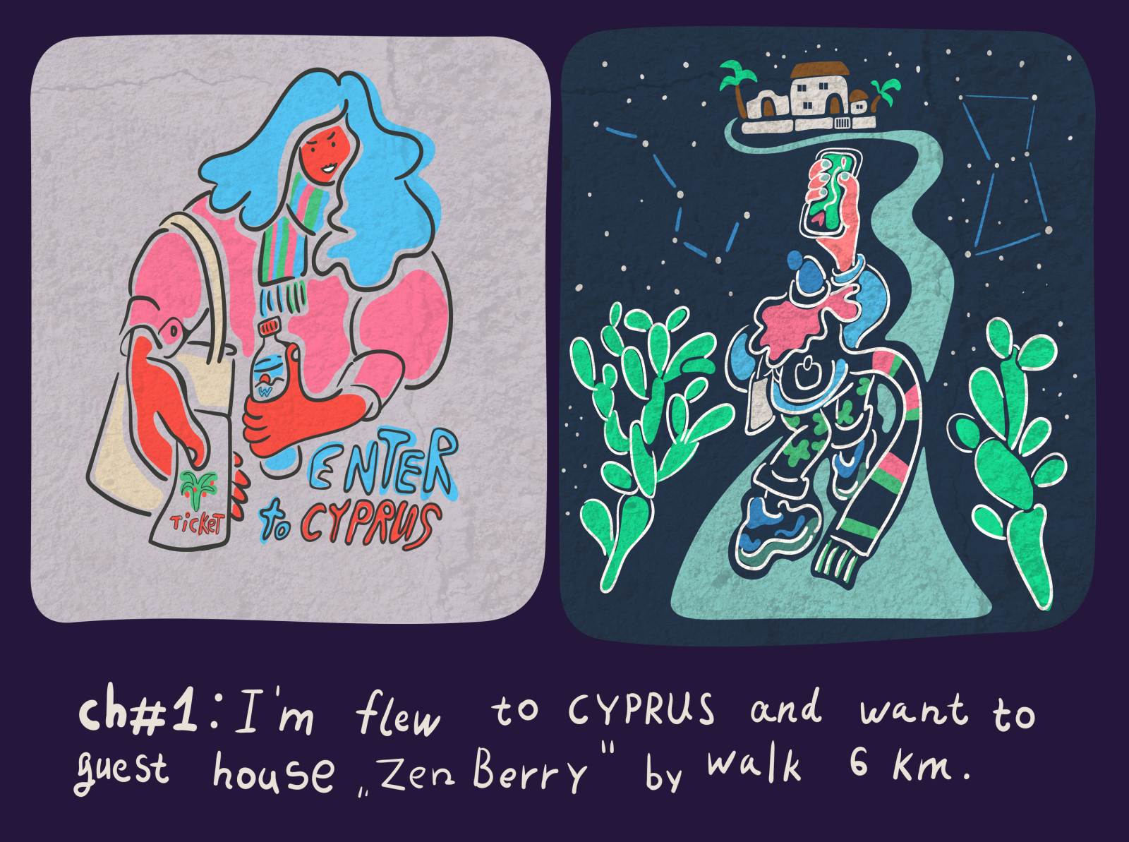 cyprus trip 1st page by ice ang on Dribbble