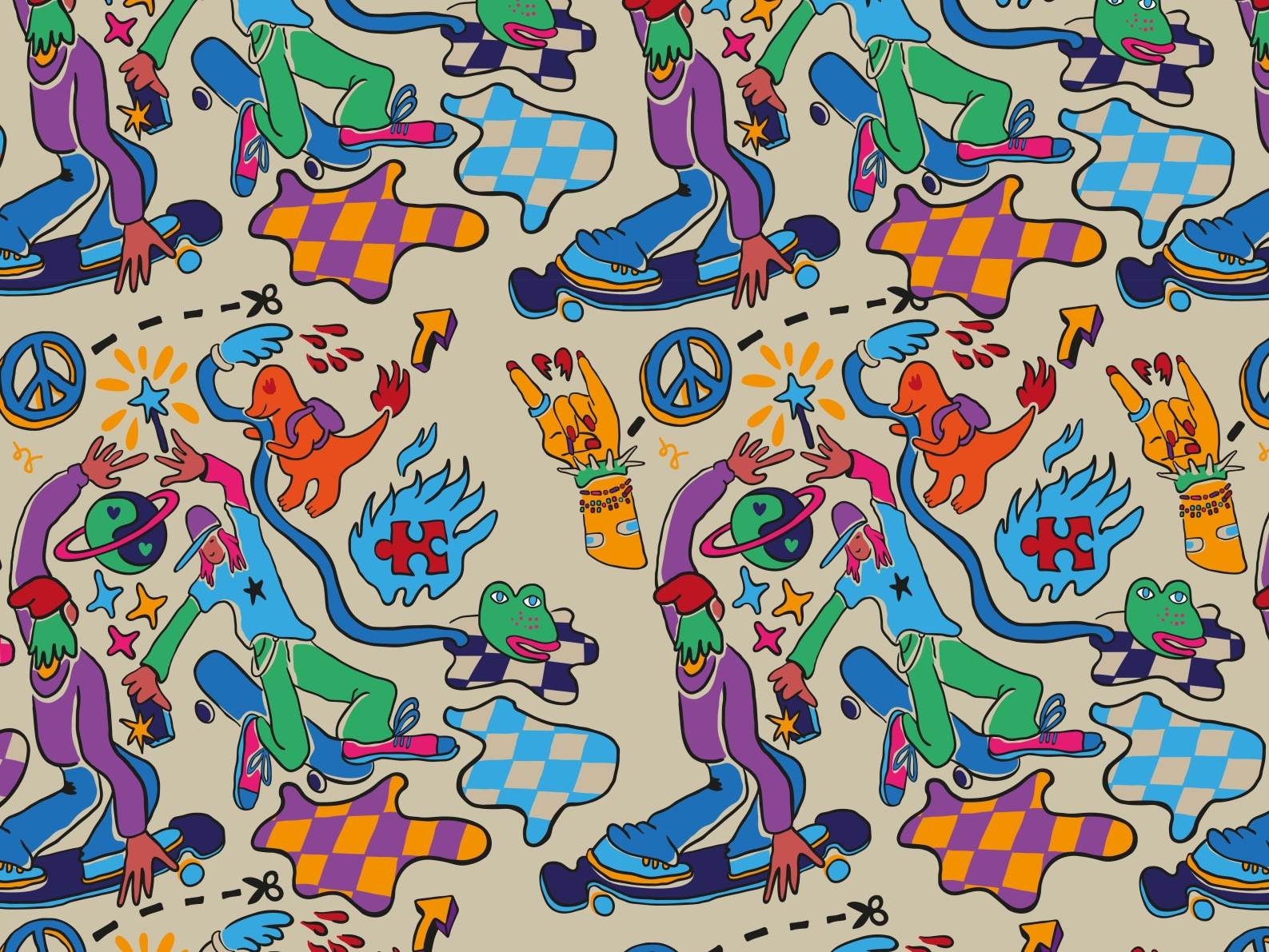 teens pattern by ice ang on Dribbble