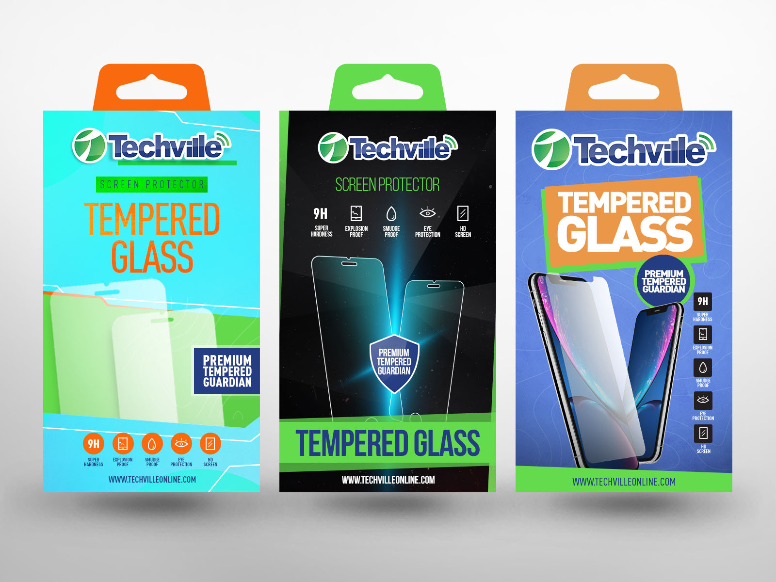 Packaging design for Tempered Glass by Damjan Klincharevski on Dribbble