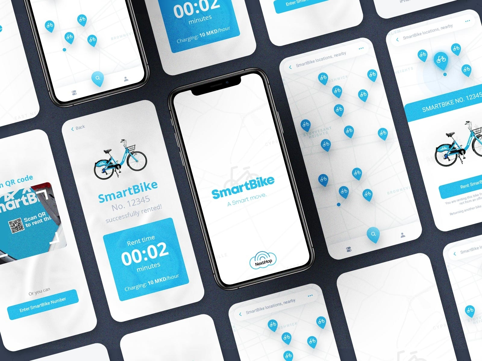 Smart Bike App (Concept Design, 2019) by Damjan Klincharevski on Dribbble