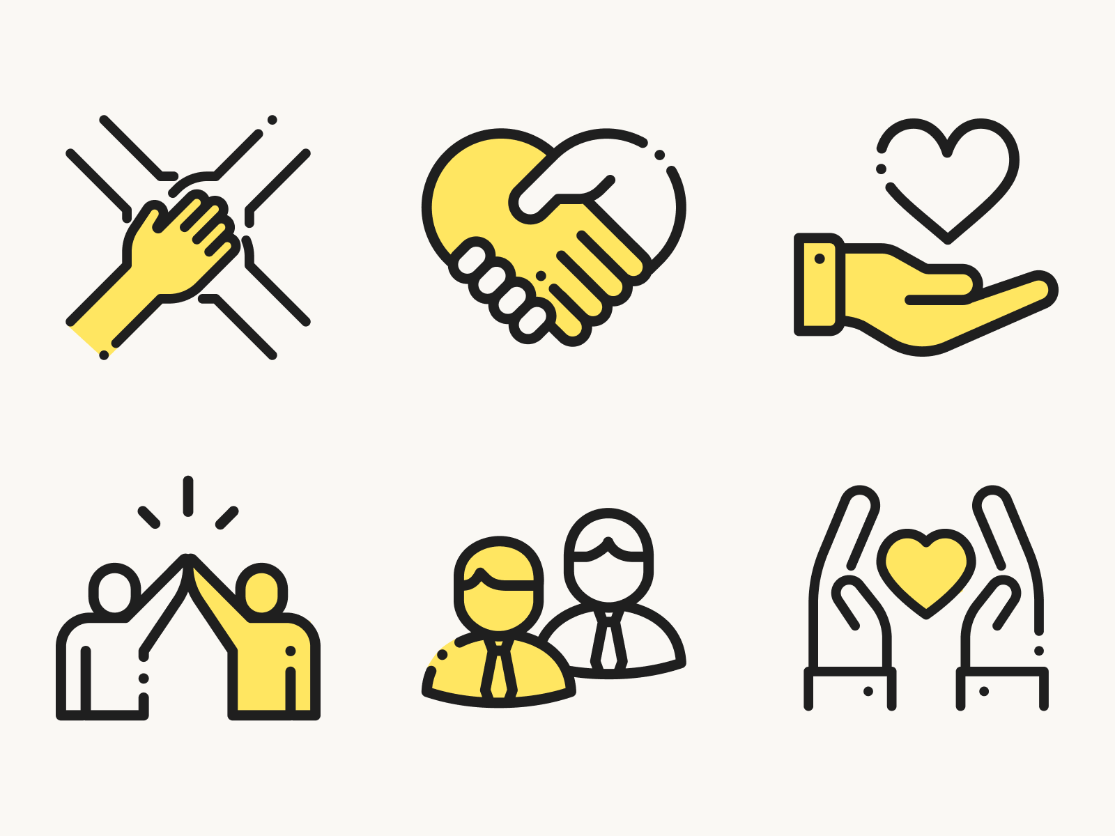 Icons for Non-profit organization template. by Vitalie Raicu on Dribbble
