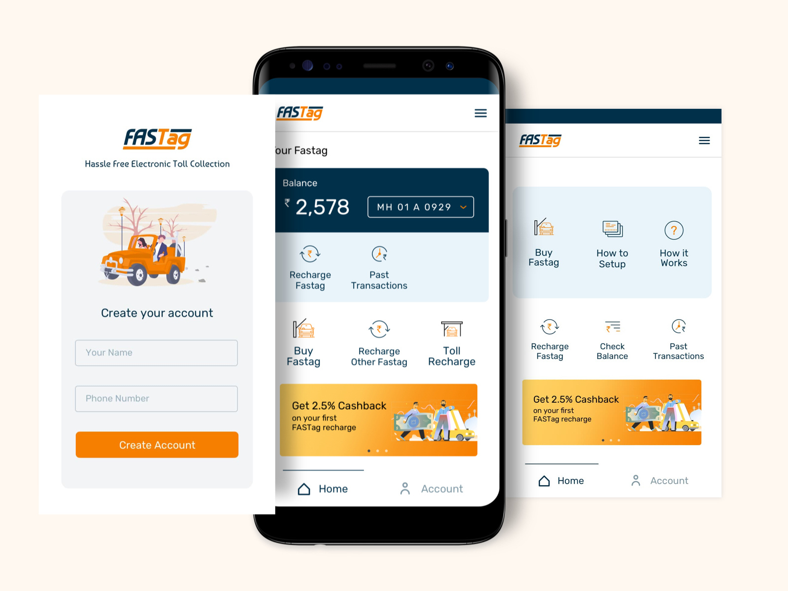 FASTag Concept App | Design Sprint by Samir Azad on Dribbble