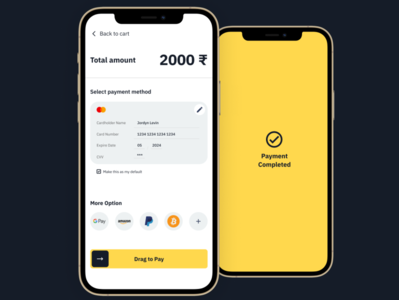 Daily UI: Credit card payment by Vigneshwaran on Dribbble