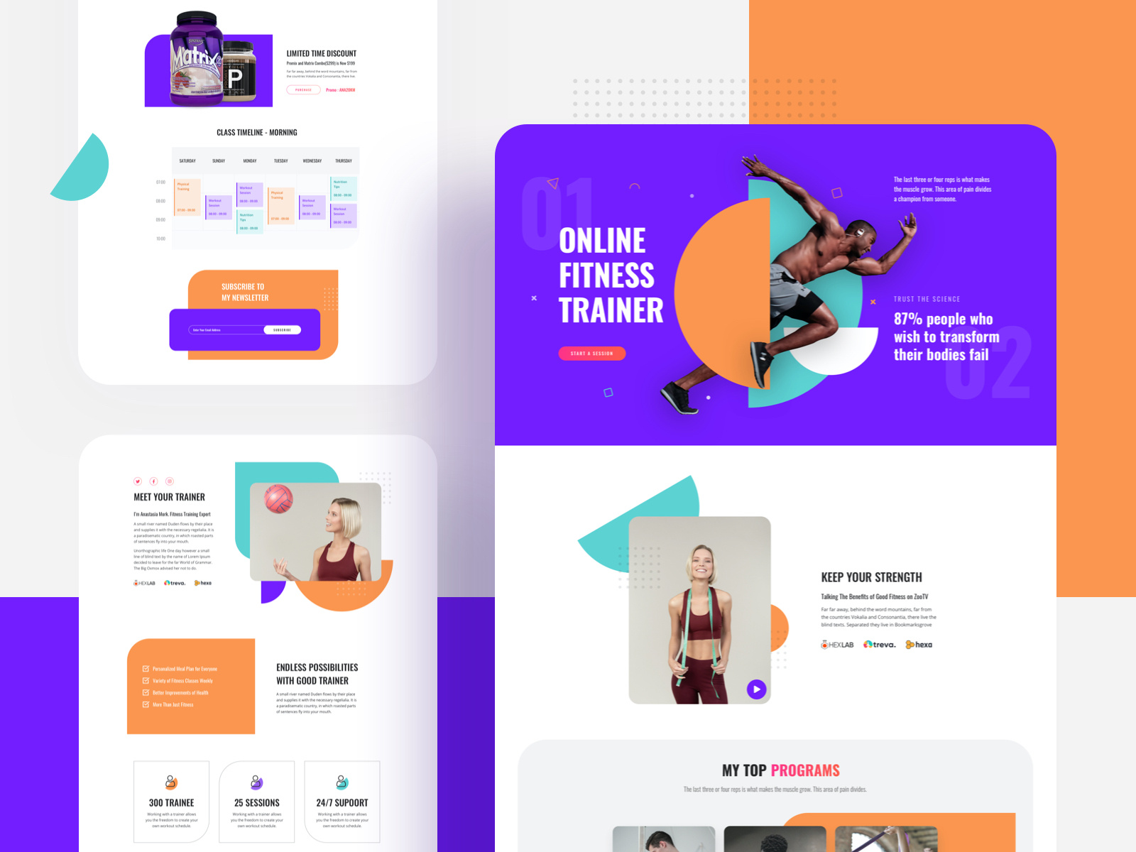Fitness Trainer: A Free Layout Bundle for SP Page Builder Pro by Ahmed ...