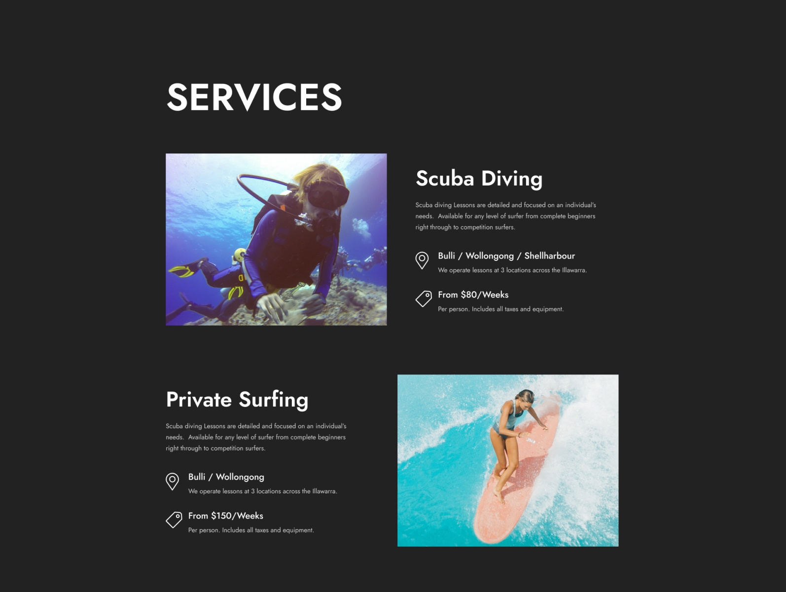 Scuba Diving Layouts for SP Page Builder Pro by Ahmed Manna for ...