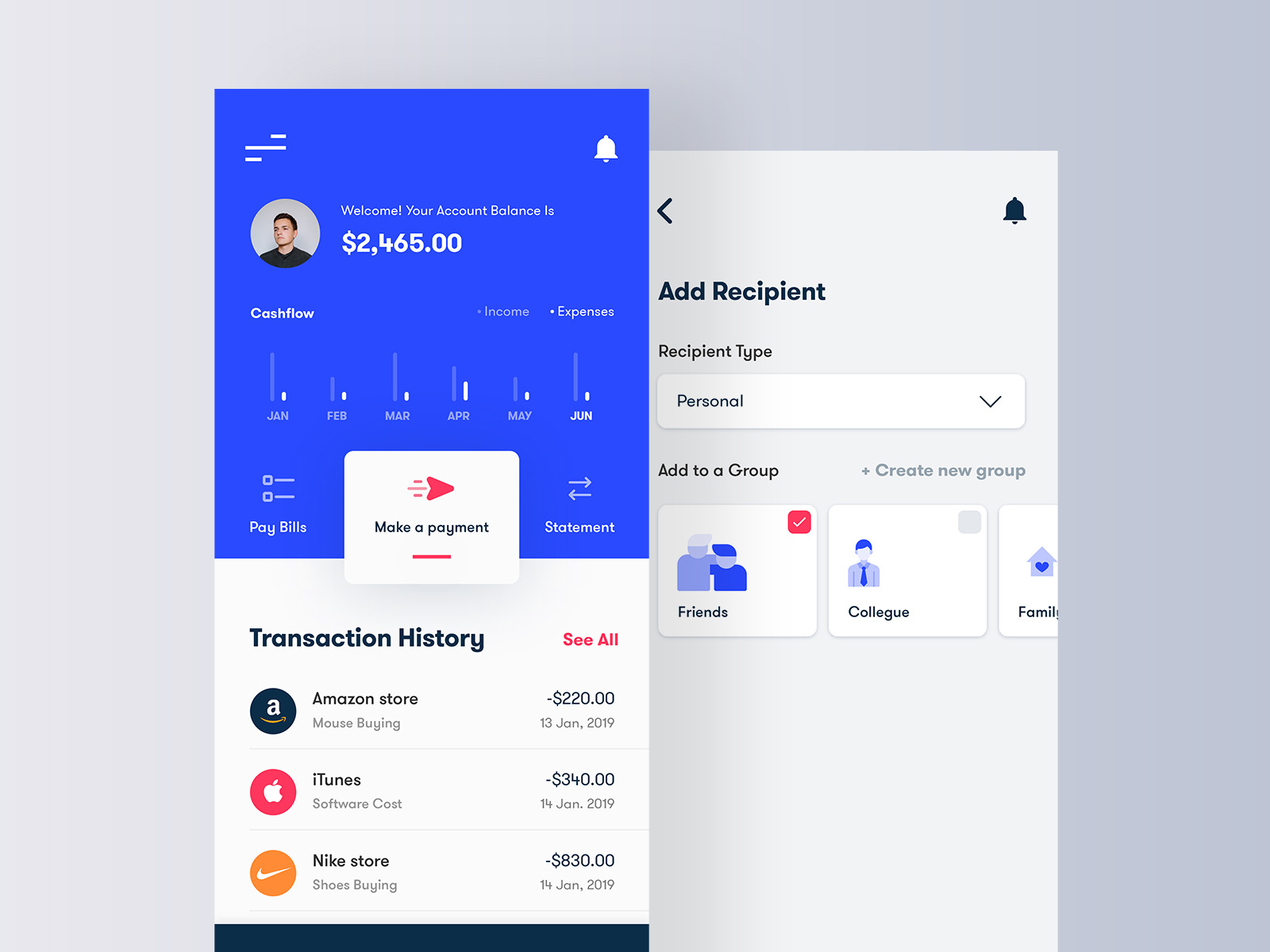 Smart Mobile Banking App by Ahmed Manna for UnoPie Design on Dribbble