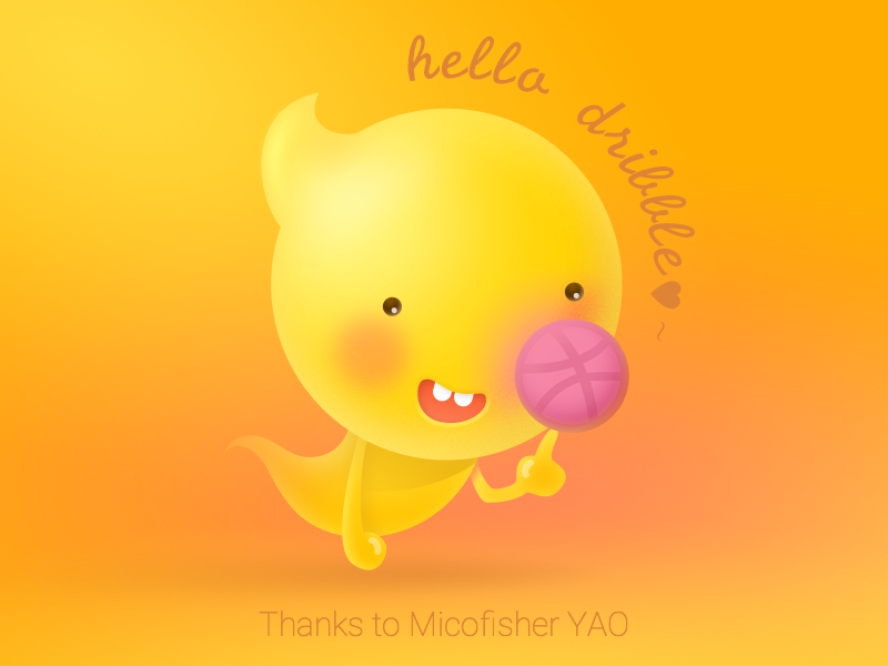Hello Dribbble by Wtidus & Amoo on Dribbble