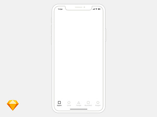 Free iPhone X wireframe template by Fedza Miralem on Dribbble
