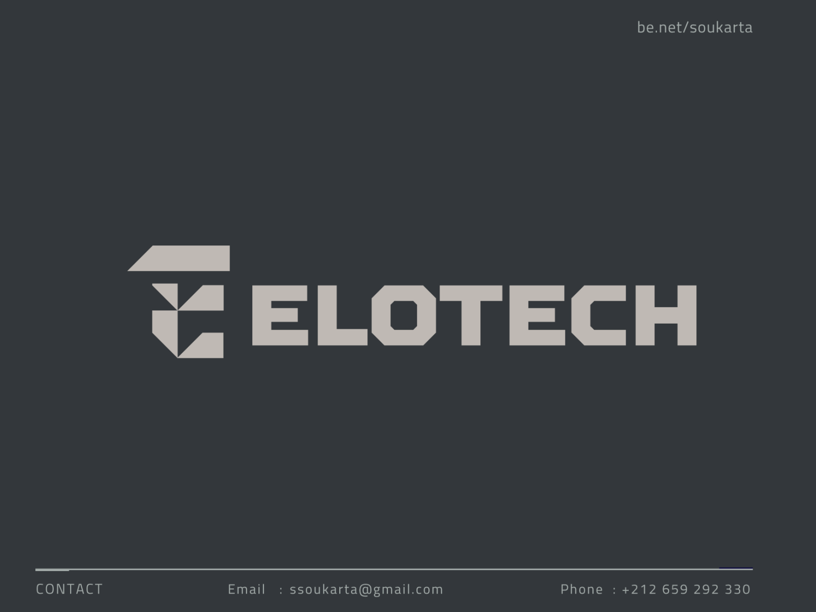 ELOTECH by Mohamed Soukarta on Dribbble