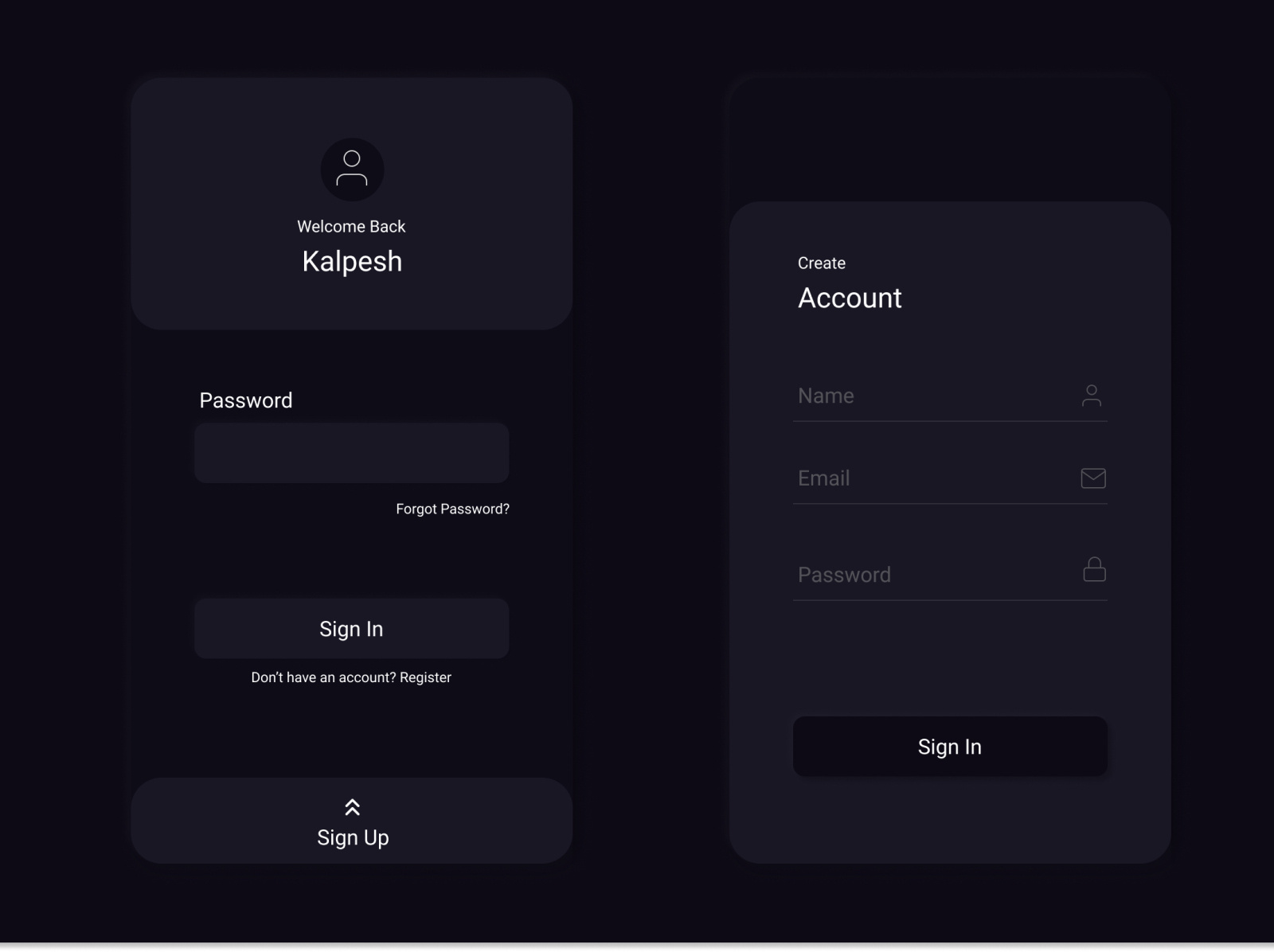 Login Page by Kalpesh Kapadia on Dribbble