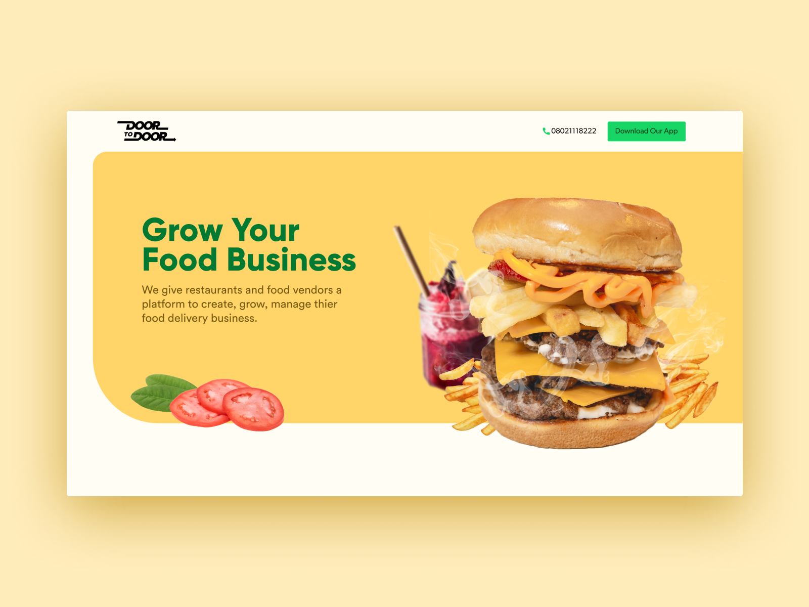 Food delivery service design exploration by Taqwa on Dribbble
