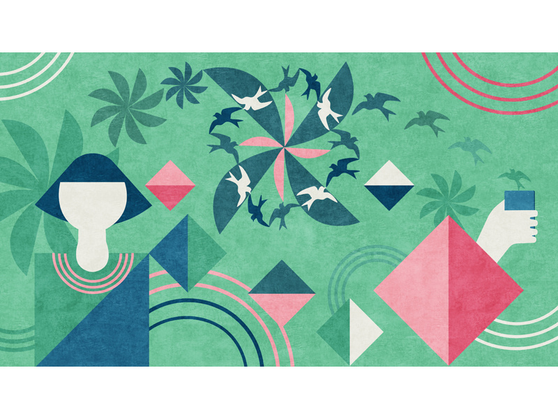 Flowers Birds by Andrea Ebert on Dribbble