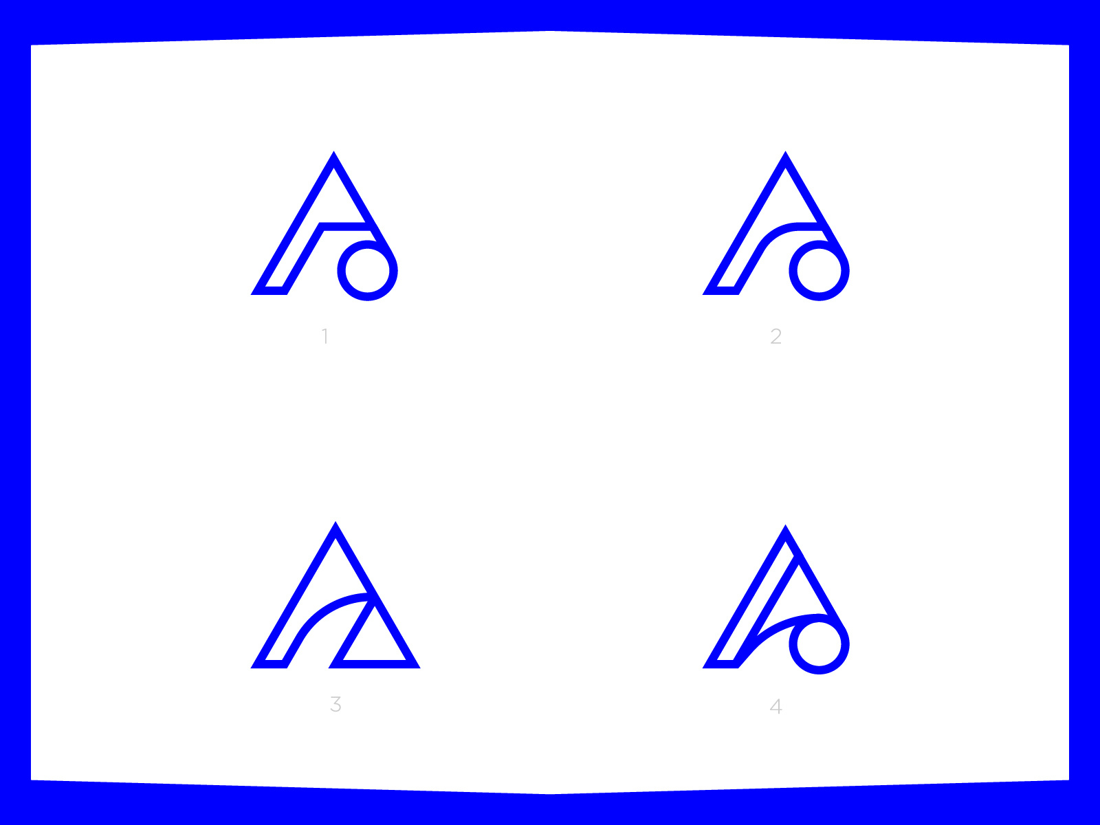 Geometric letter "A" exploration by Adnan Isakovic on Dribbble