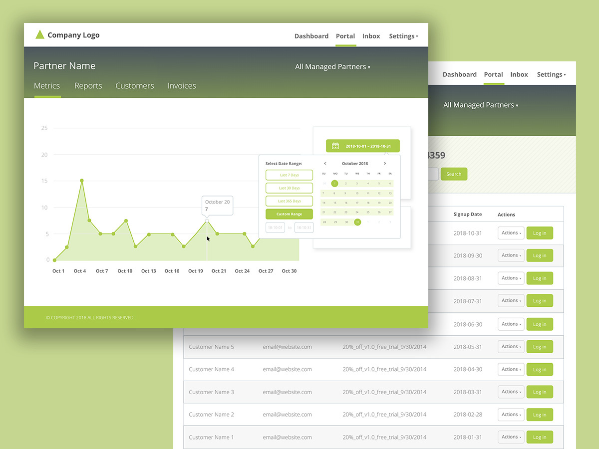Metrics Portal Dashboard by Jen Bancino for SPARK Business Works on ...