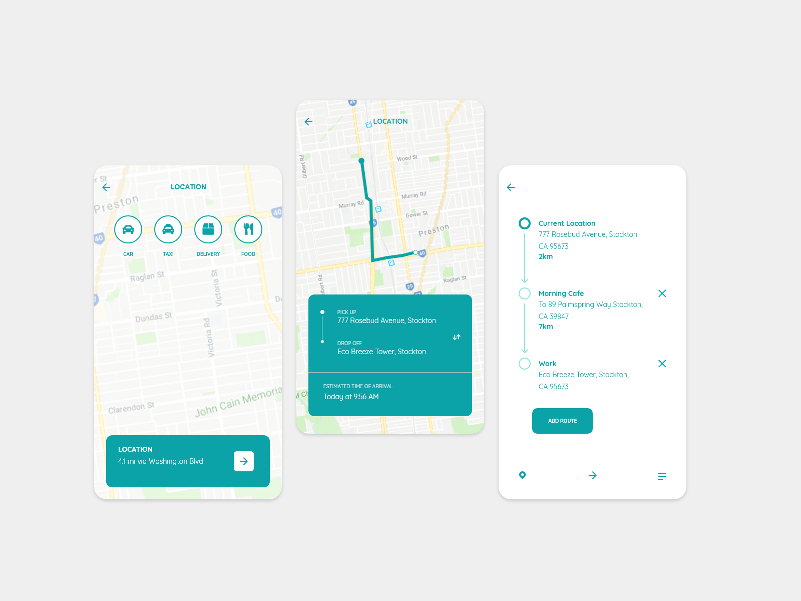 Car Pool App Design Concept by Ar on Dribbble
