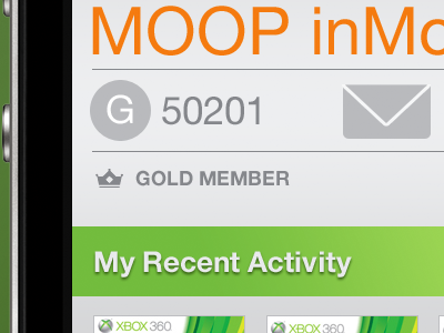 Xbox iPhone App by Jordan Flaig on Dribbble