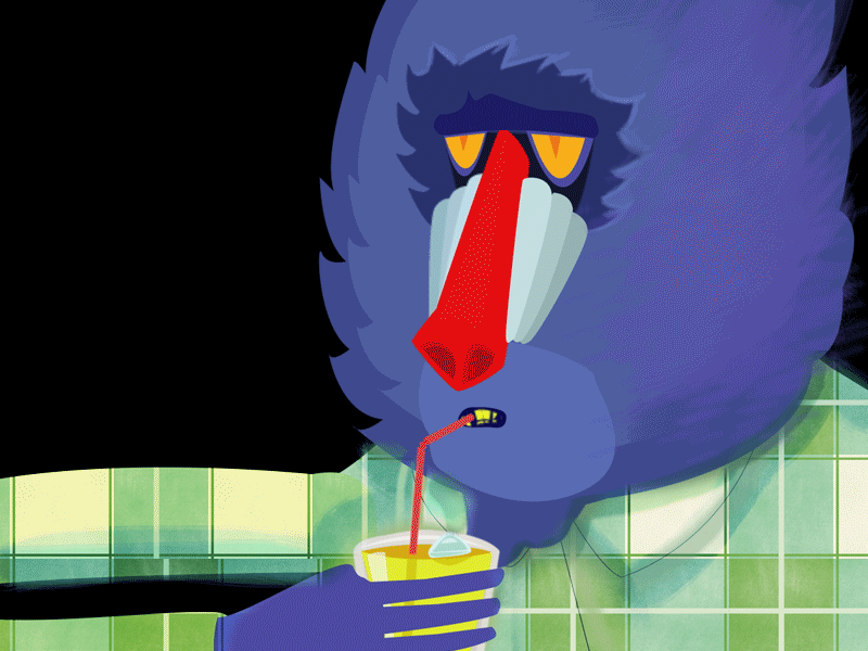 Baboon texture animation by Mattias Breitholtz on Dribbble