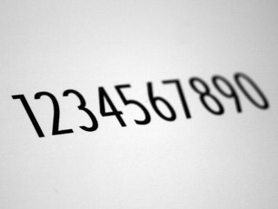 Typeface Study: Numbers by Shaun Cuff on Dribbble