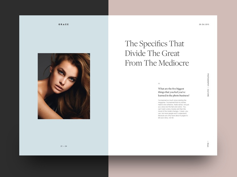 Fashion Layout by Hrvoje Grubisic on Dribbble
