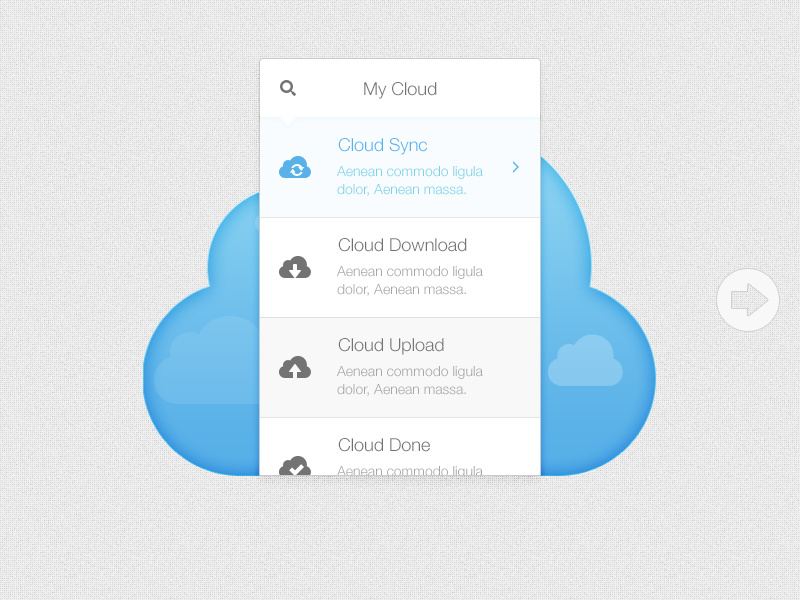 My Cloud Services by Malte Westedt on Dribbble