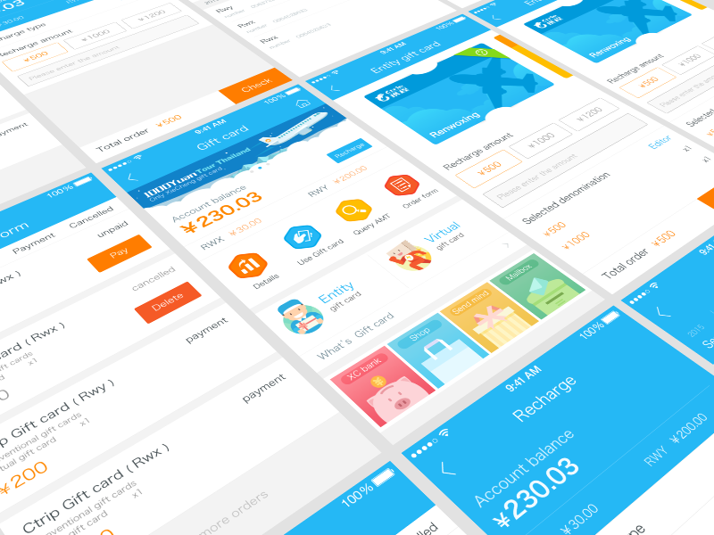 Gift Card page by pingcaoshuisu on Dribbble