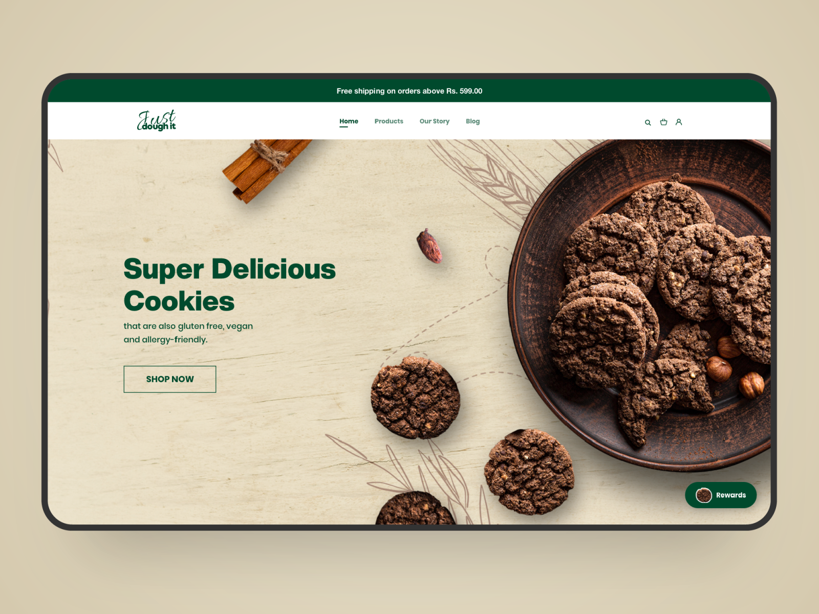Cookie Store Design. by Mohith Surendran on Dribbble