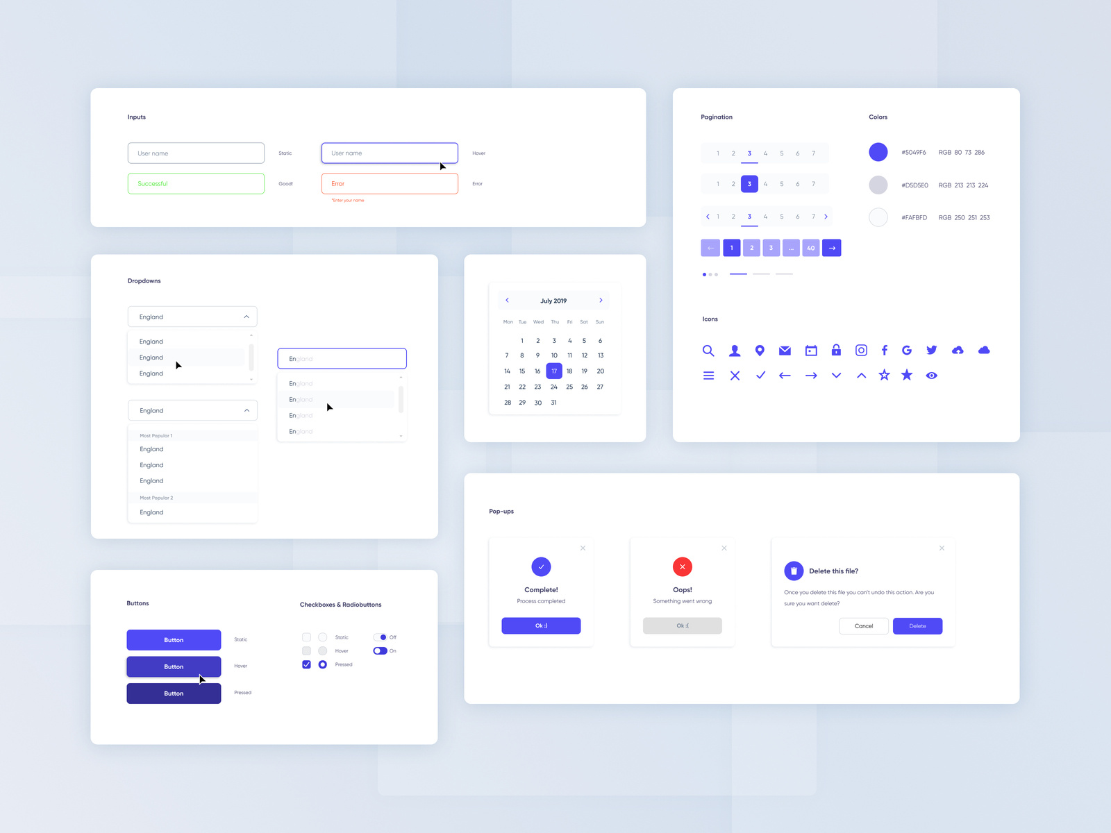 Minimal UI Kit by Kovaleva Olya on Dribbble