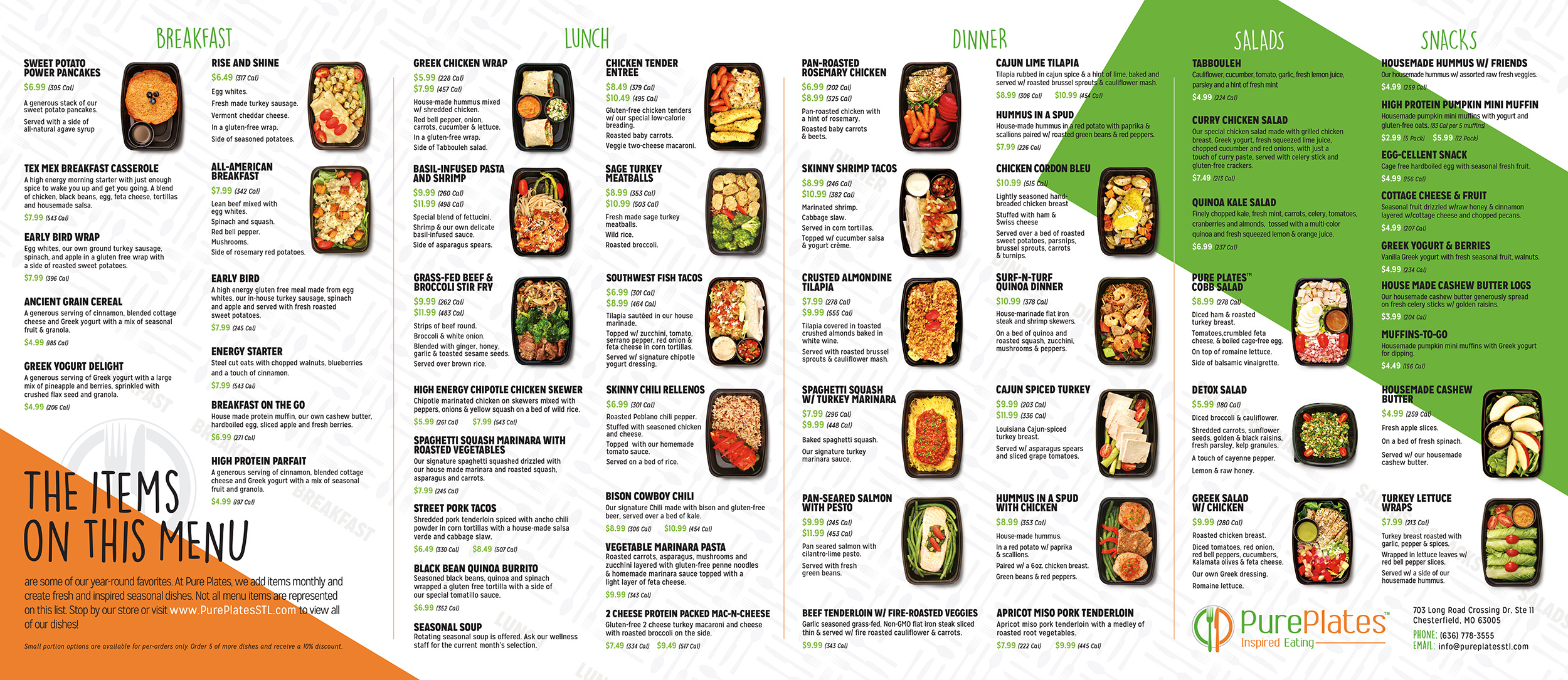 Pure Plates menu by aaron speropoulos on Dribbble