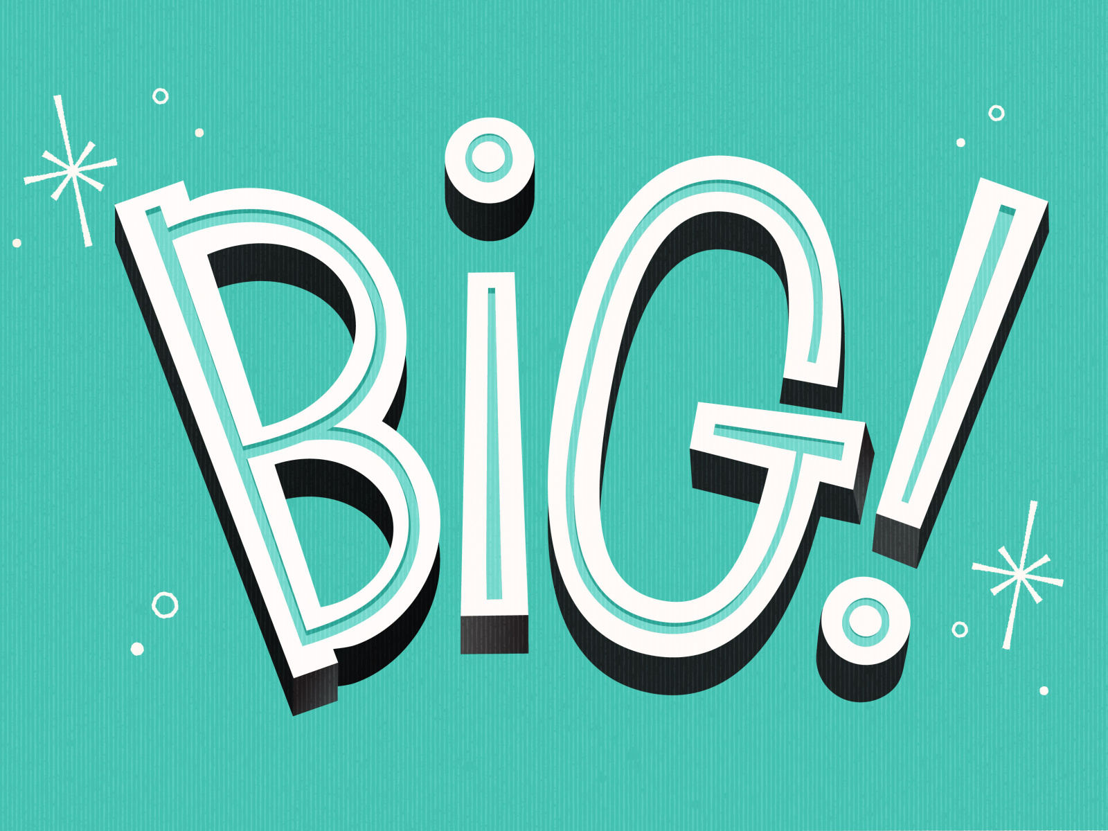 BIG! Lettering by Rachel Morris on Dribbble
