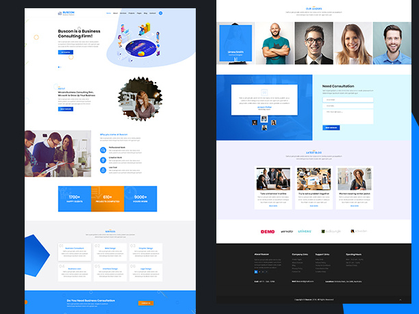 Corporate Business Template by md ali reza sany on Dribbble