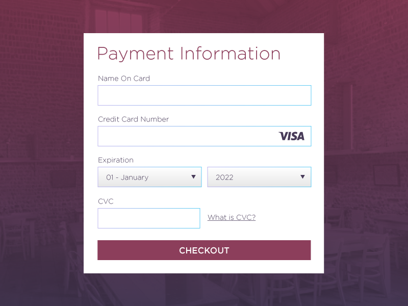 Credit Card Checkout by Craig Nevels on Dribbble