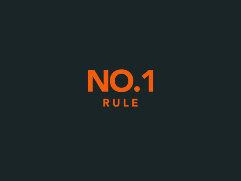 No1 Rule By Andy Slopsema On Dribbble