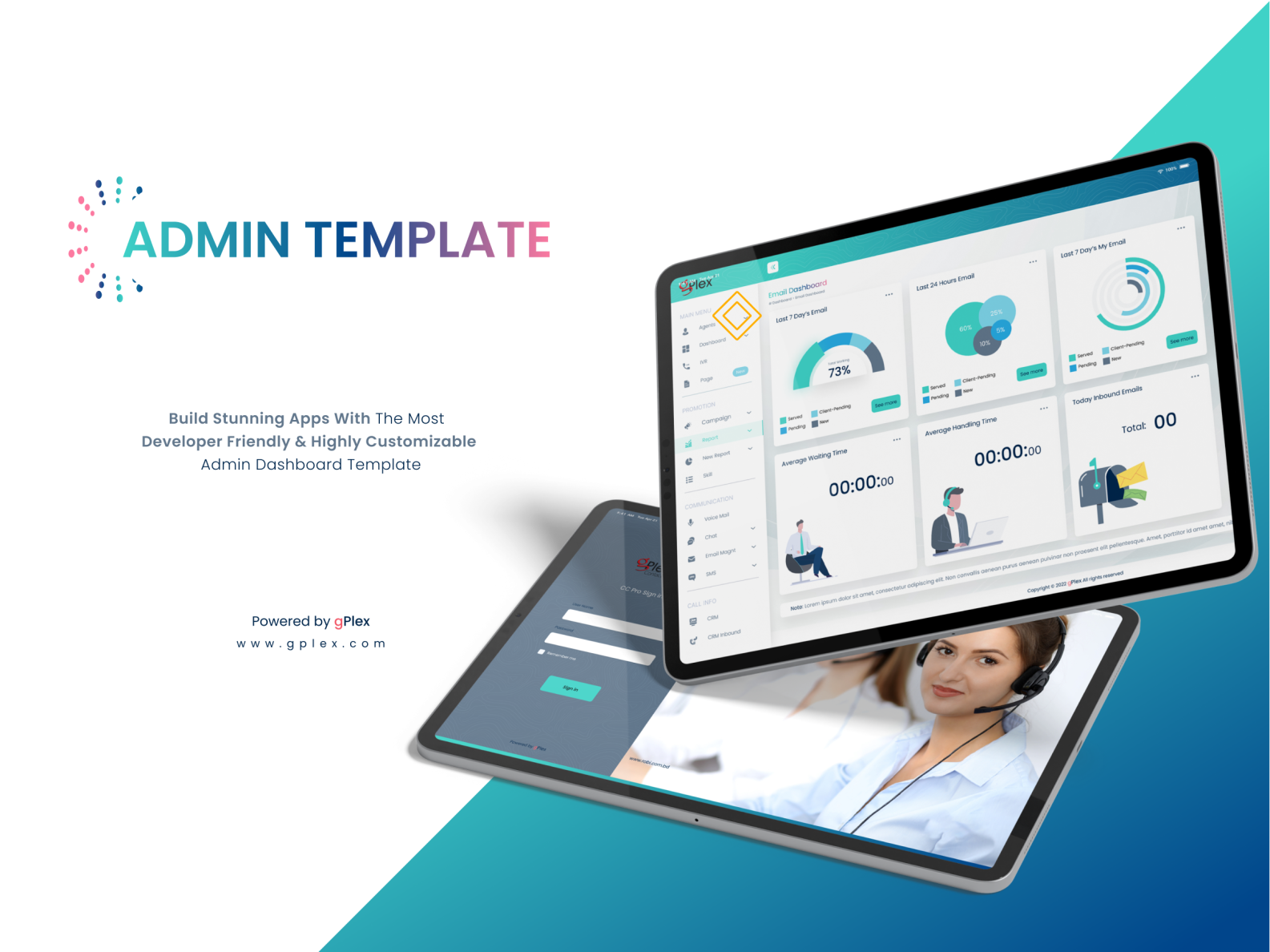 Contact Center Admin Template by Md. Sameul on Dribbble