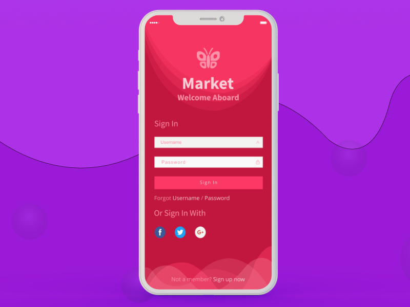 Login UI Concept by Shailendra Bhardwaj on Dribbble