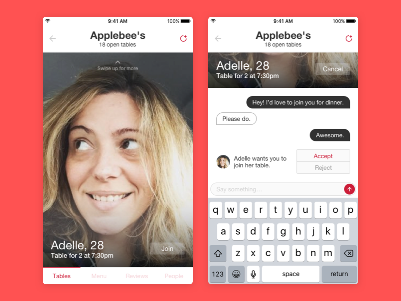 "Join my table" app - Needs a name still... (help?) by Aaron Benjamin ...