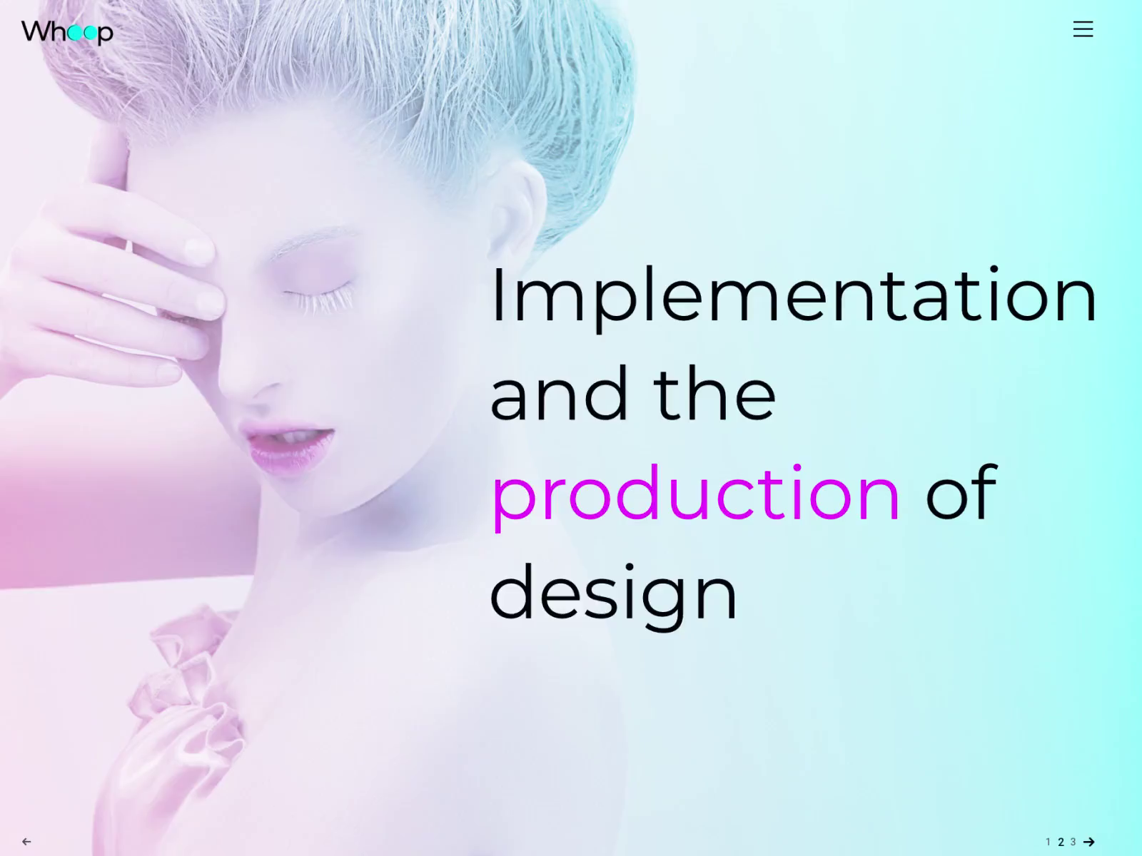 Whoop -Creative Agency by Anna for merkulove on Dribbble