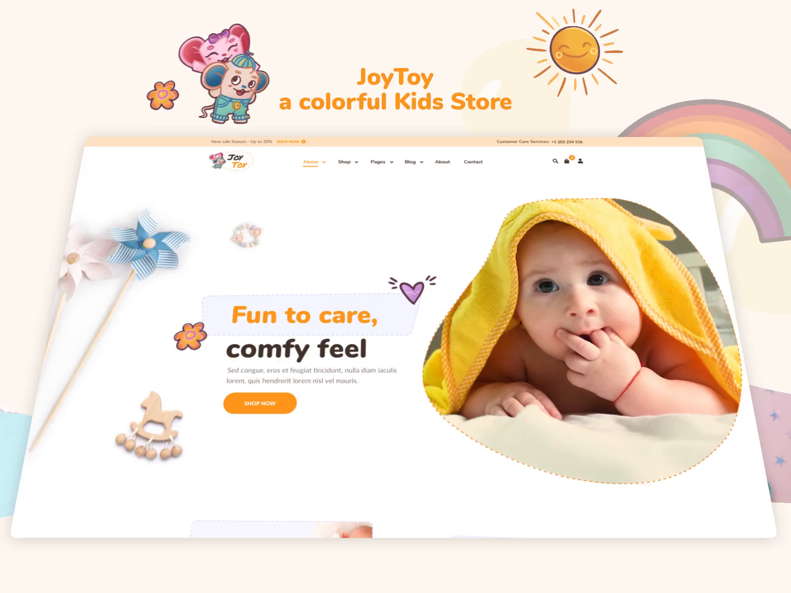 JoyToy a colorful Design for Kids Store& Services by Anna for merkulove ...