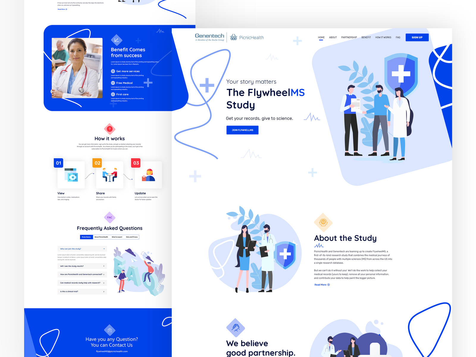 Medical landing Web UI by Md Zillur Rahman for CreativePeoples on Dribbble