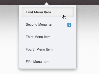 Dropdown Menu by Gerardo Diaz on Dribbble