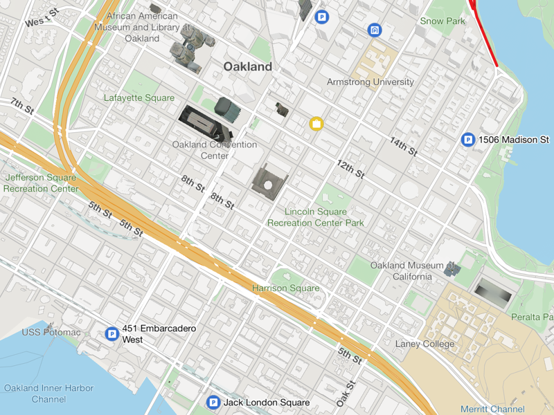 Map screenshot from the sygic mobile SDK by Sygic on Dribbble