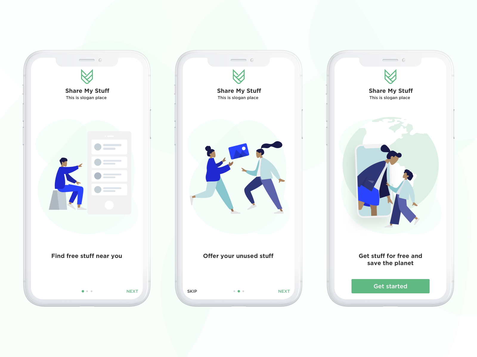 Onboarding iOS App by Karyna Bondarenko on Dribbble