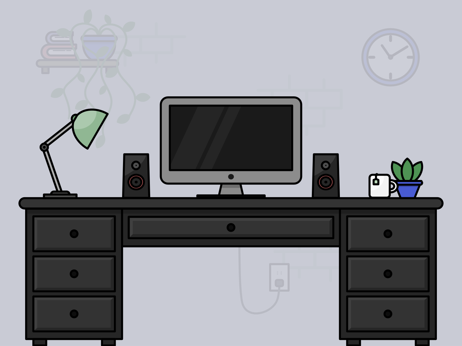 Desk Workspace by Nicole Sattler on Dribbble