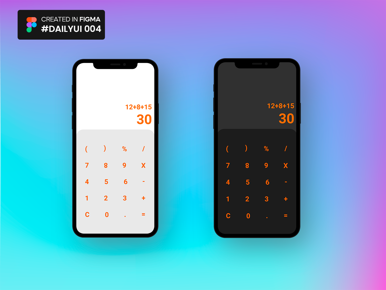 Calculator presentation by Douglas on Dribbble