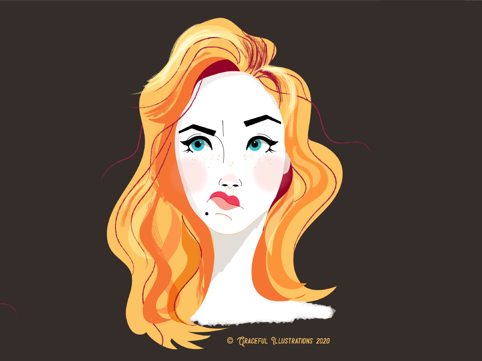 Smirk by Graceful illustrations on Dribbble
