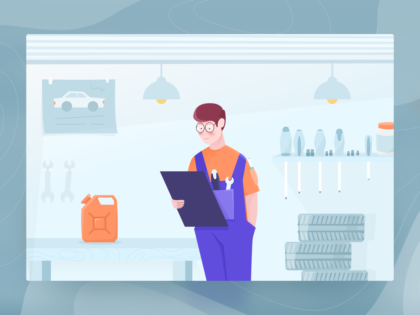 Mechanic guy illustration by Setyono Dwi on Dribbble