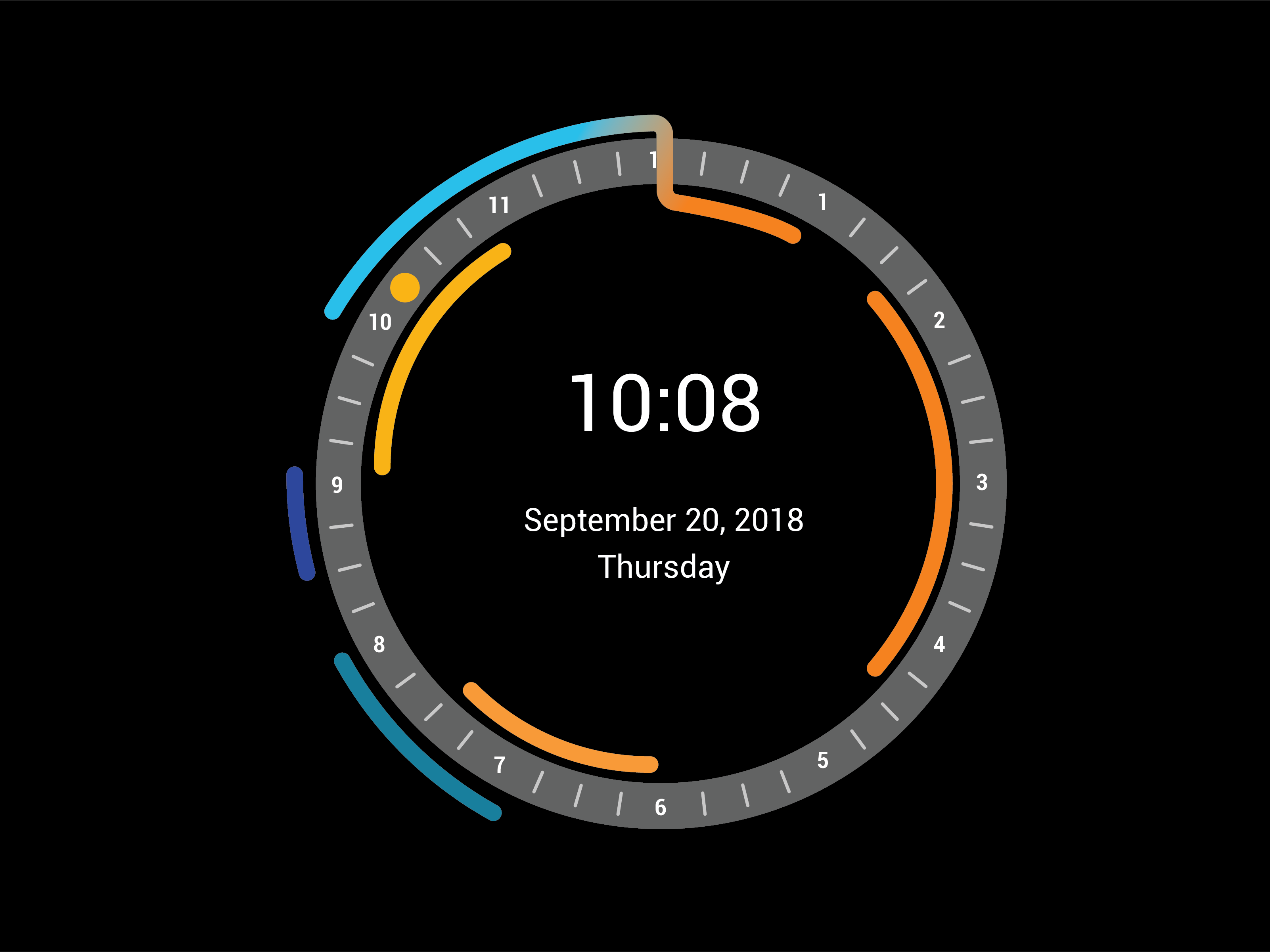 Smartwatch Interface by Kelsey Lane on Dribbble