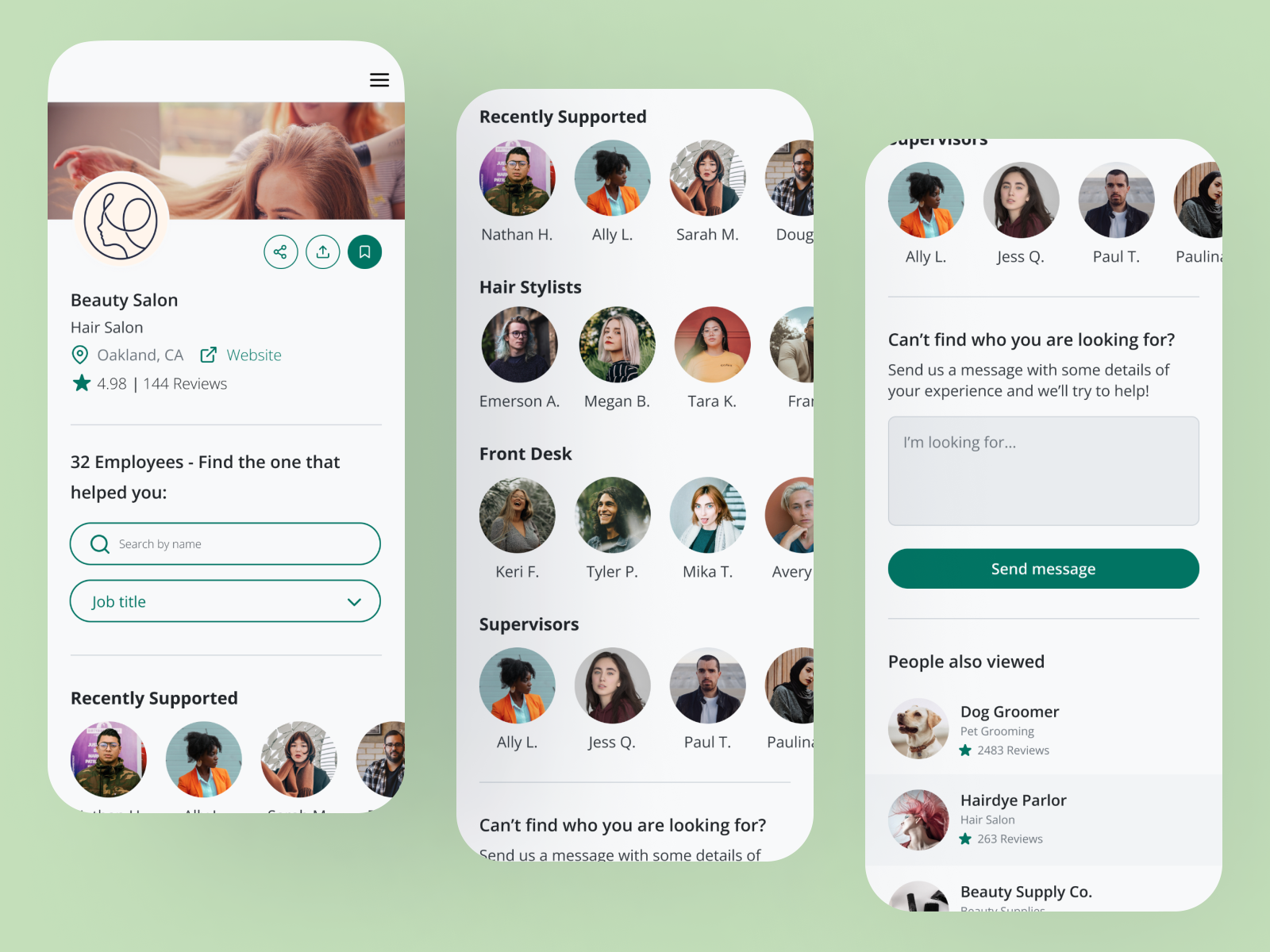 Mobile UI - Yelp meets Patreon by Julie Hoxie on Dribbble