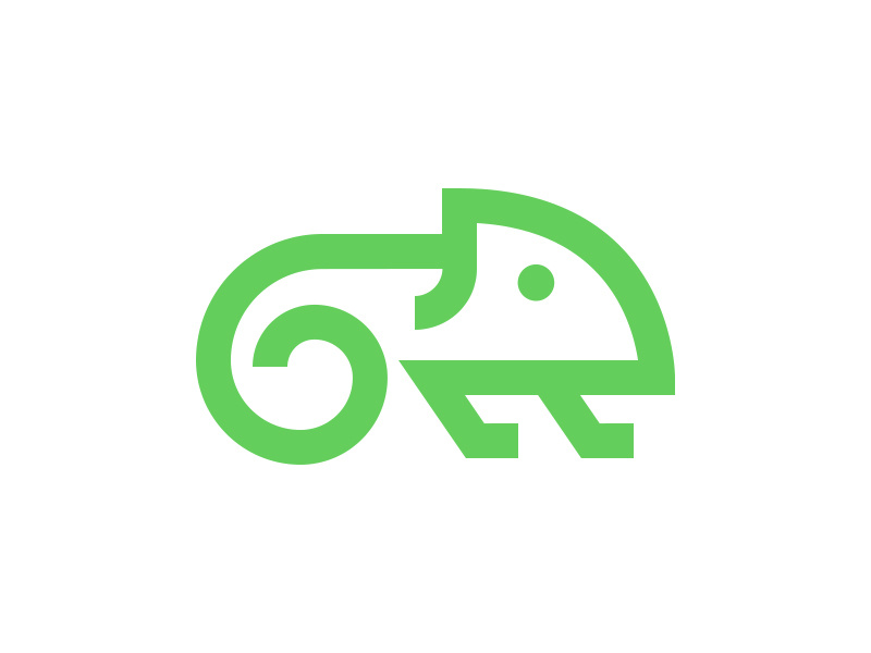 Chameleon Symbol by Sean Farrell on Dribbble