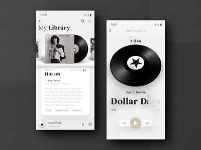 Music Player - Vinyls by Khonok Lee on Dribbble