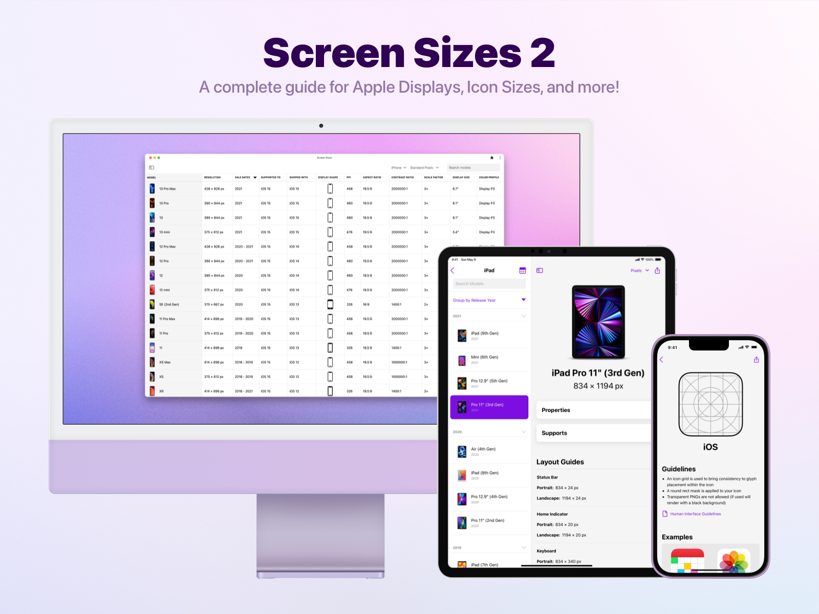Screen Sizes 2 by Trevor Kay on Dribbble